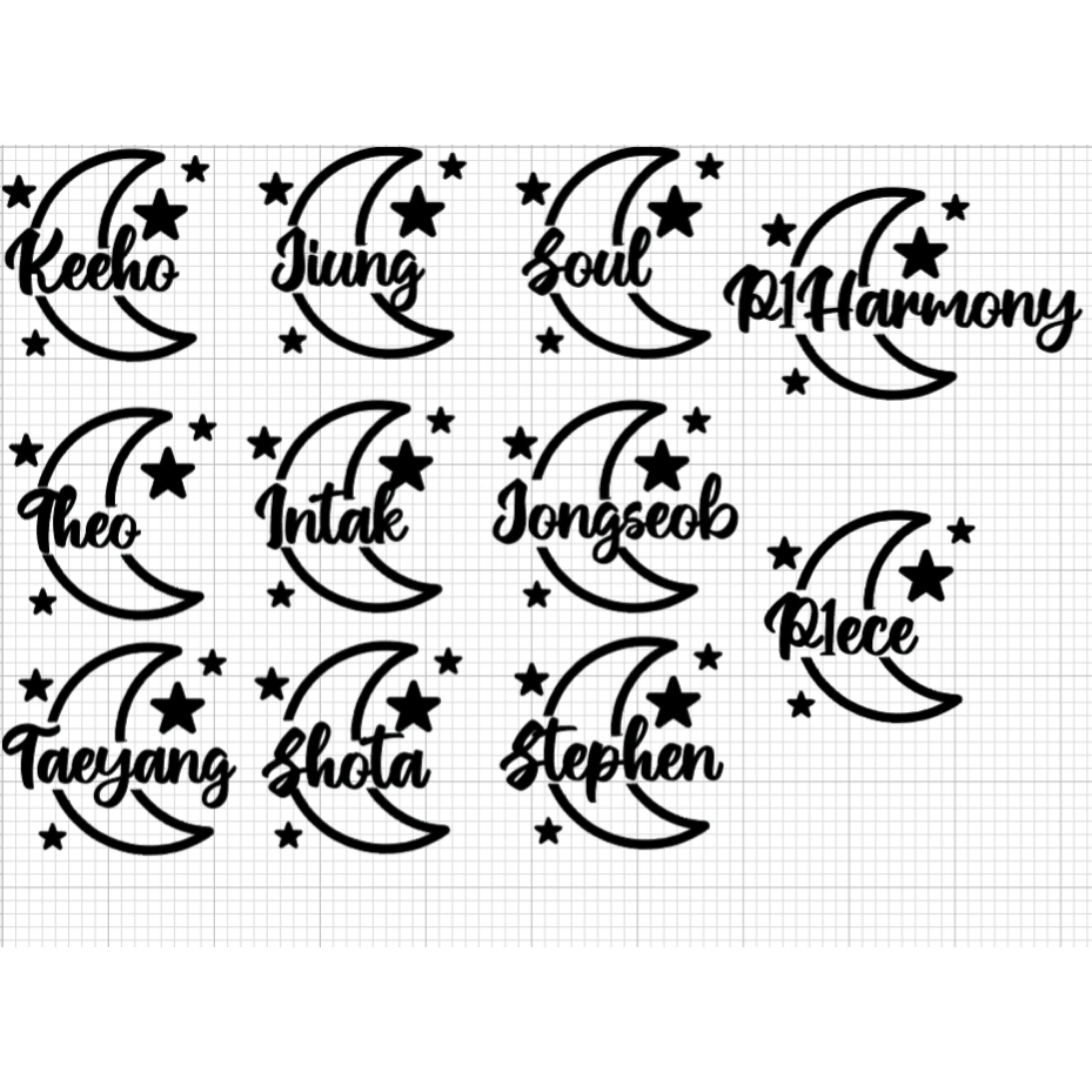 P1harmony Sticker P1harmony Decal P1harmony Lightstick - Etsy