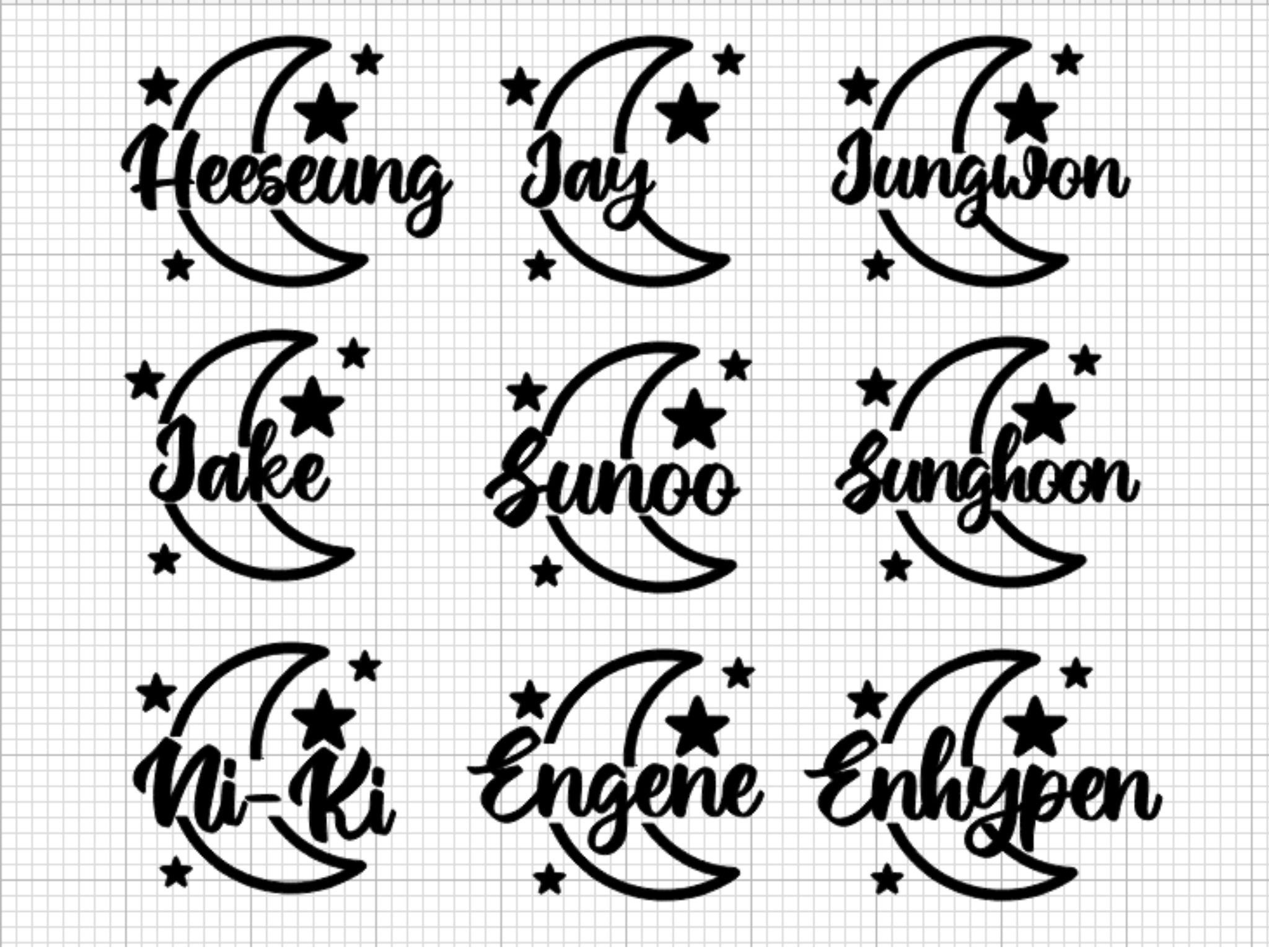 Enhypen Sticker Enhypen Decal Enhypen Lightstick Sticker - Etsy