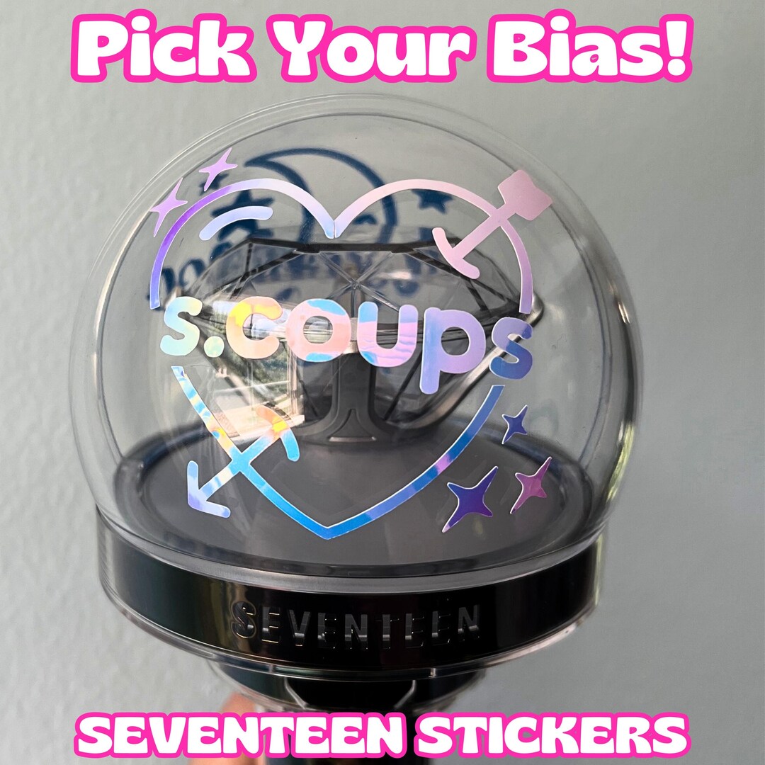 Seventeen Stickers, Seventeen Decal, Seventeen Lightstick Sticker ...