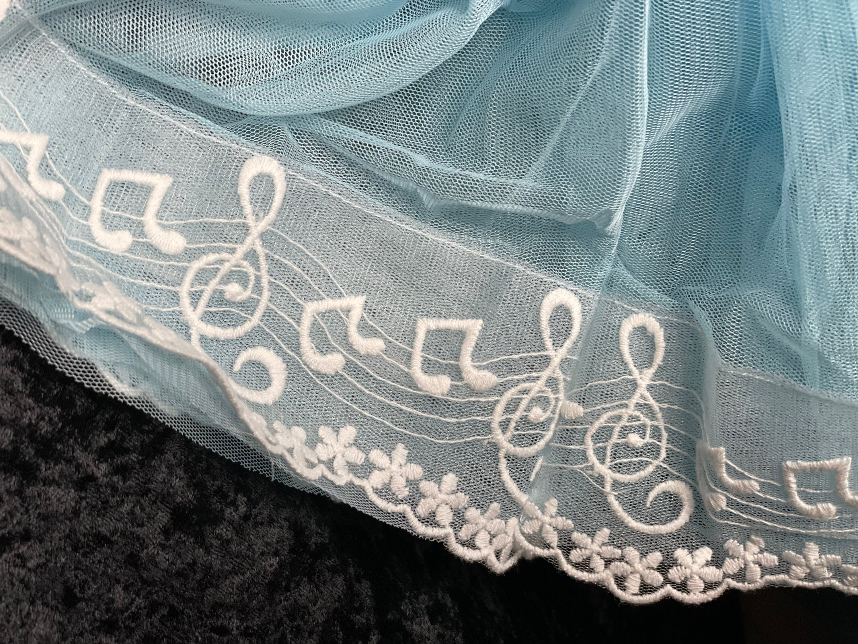 Music Notes Outfit With Tutu Embroidered Shirt and Bow Size - Etsy