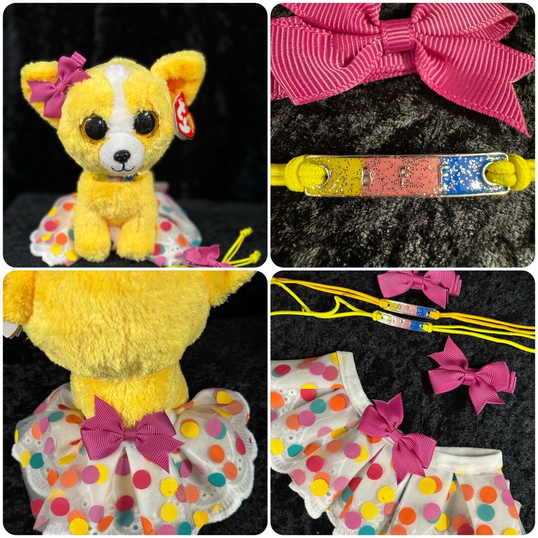 Best Friends BFF Beanie Boos Outfit With Matching Bow and - Etsy