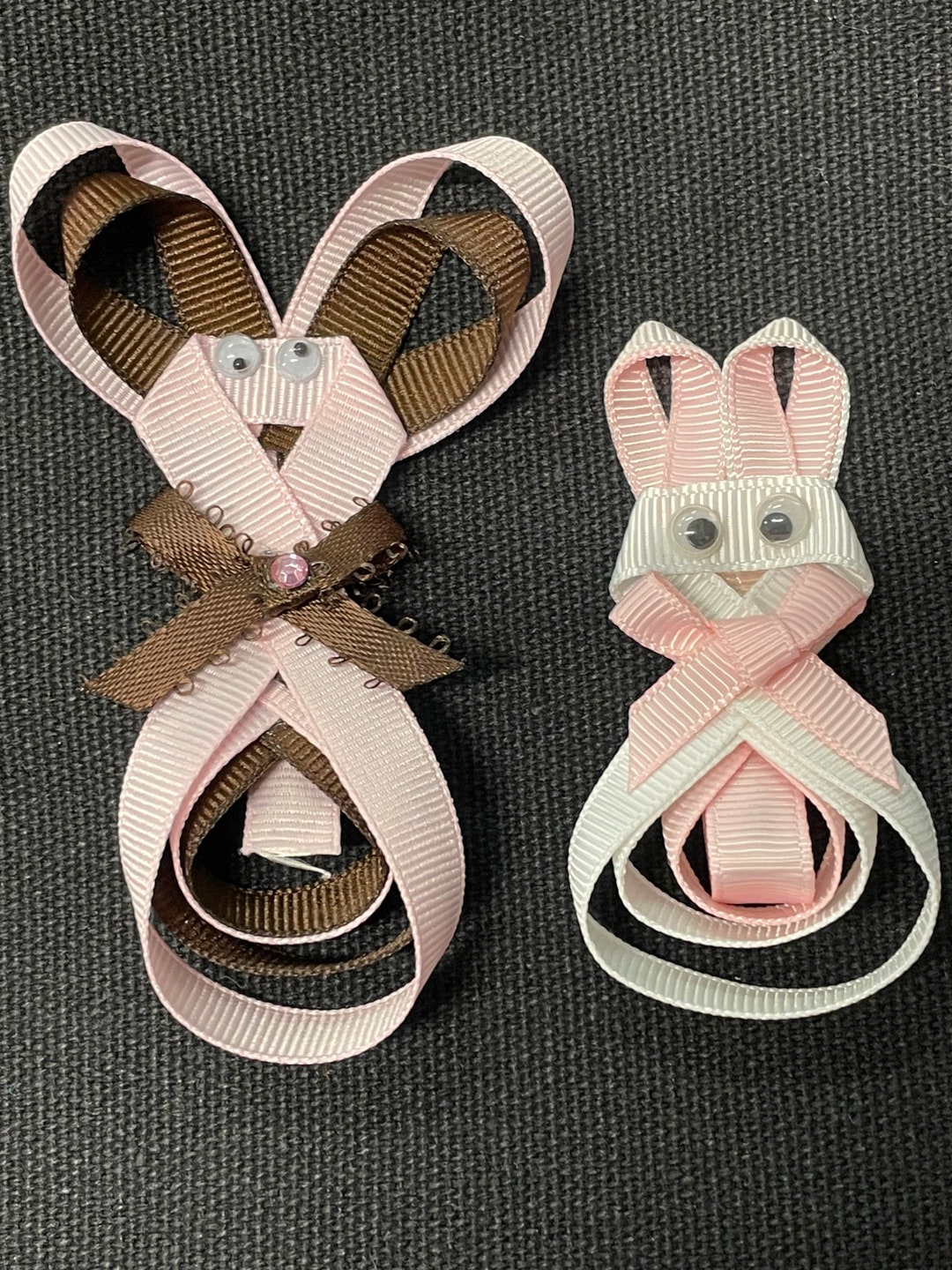 3d Bunny/rabbit Ribbon sculpture Hair Accessory on - Etsy