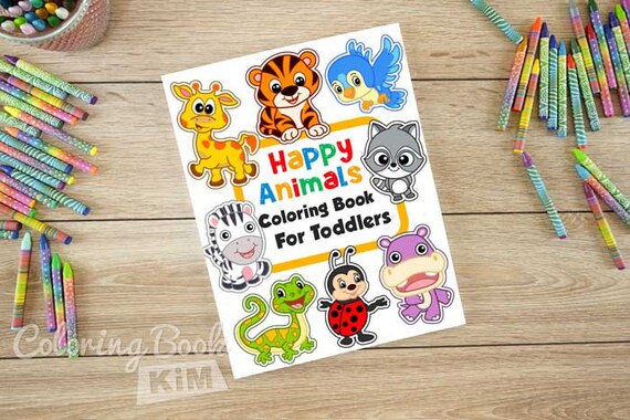 Alphabet Animals Coloring Pages - Etsy