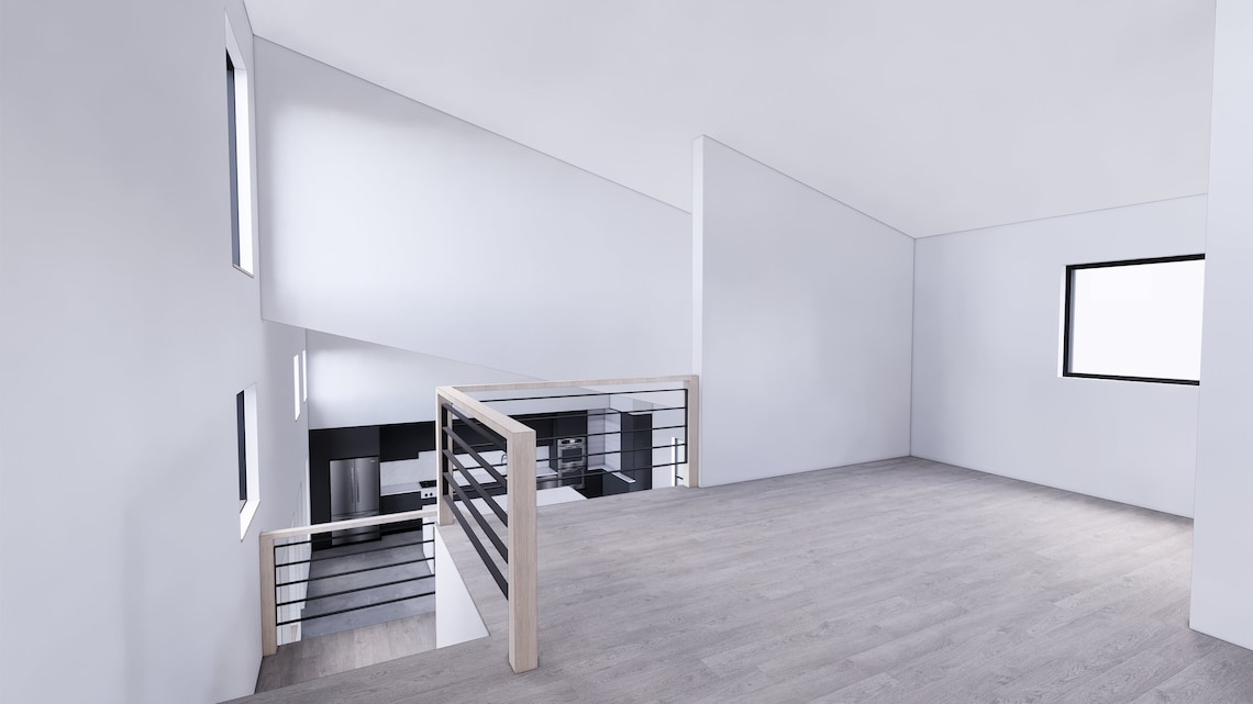 Modern Loft House - Floor Plans and Blueprint Drawings - 1754 Sqft ...