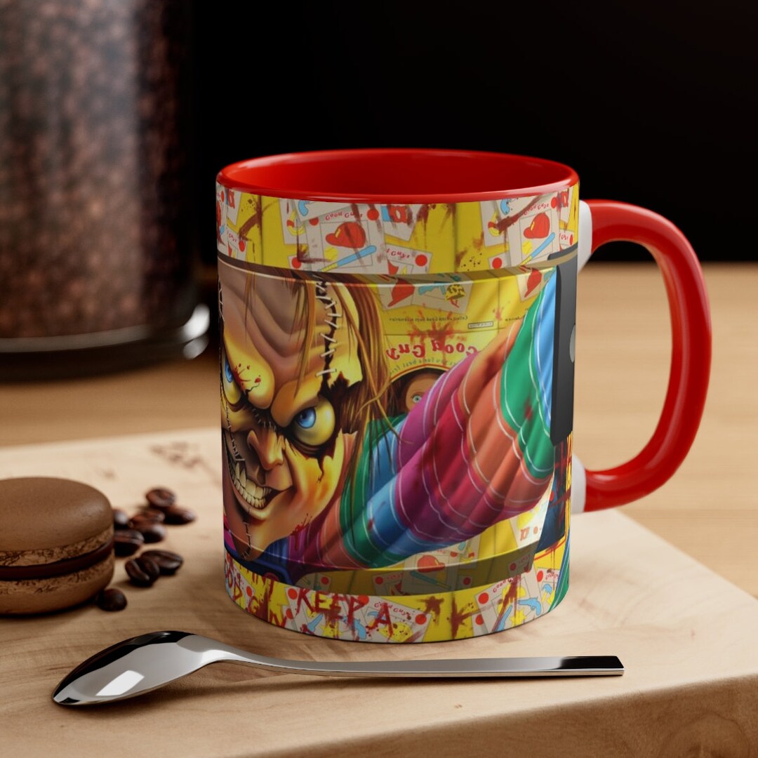 1980's Red Childs Play Chucky Coffee Cup Mug - Etsy