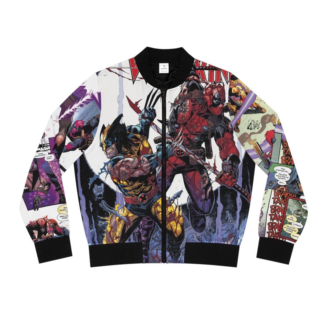 Wolverine Vs Deadpool X-men Jacket, Comic Book Jacket , Marvel Comics ...