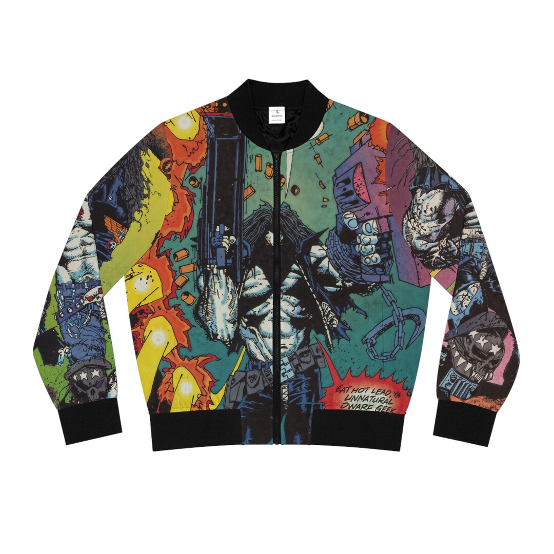 90s Comic Art, Lobo Jacket, Lobo DC Comics, Lobo Comic Art, Bomber ...