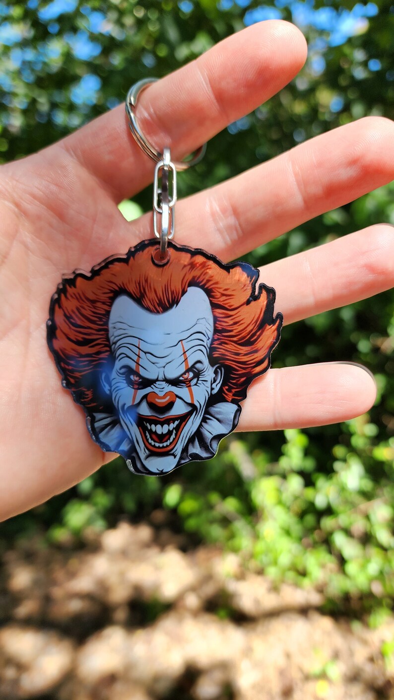 IT Pennywise Pennywise the Clown Pennywise Acrylic Keychain Stephan ...