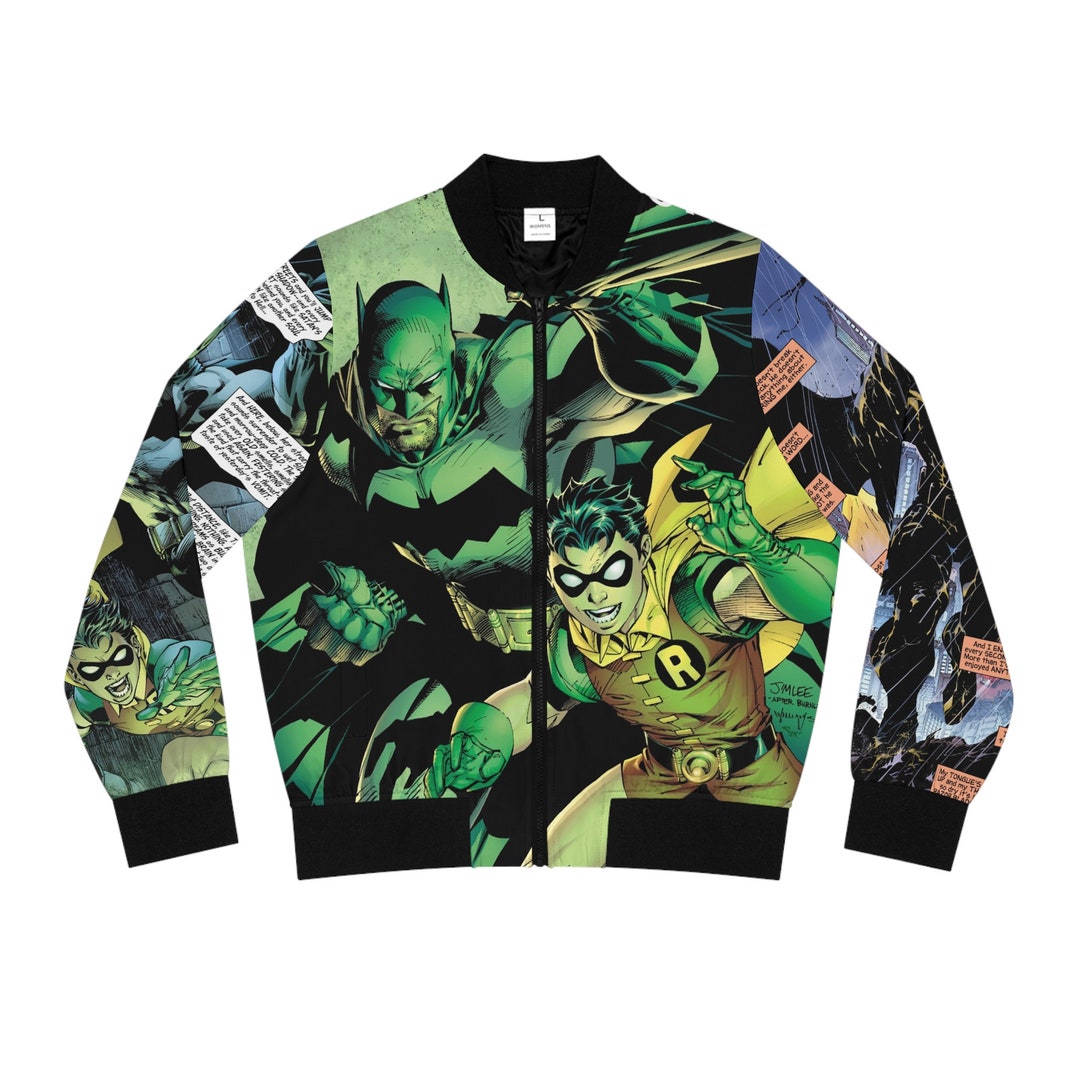 Batman and Robin Jacket, the Dark Knight, Jim Lee Art, DC Comics Comic ...