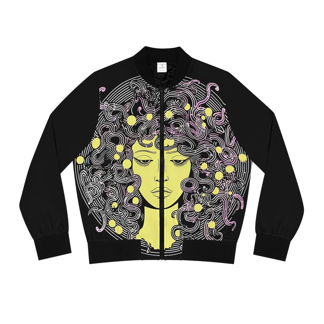 Original Art, Medusa, Medusa Snake Face, Greek Goddess Medusa, Bomber ...