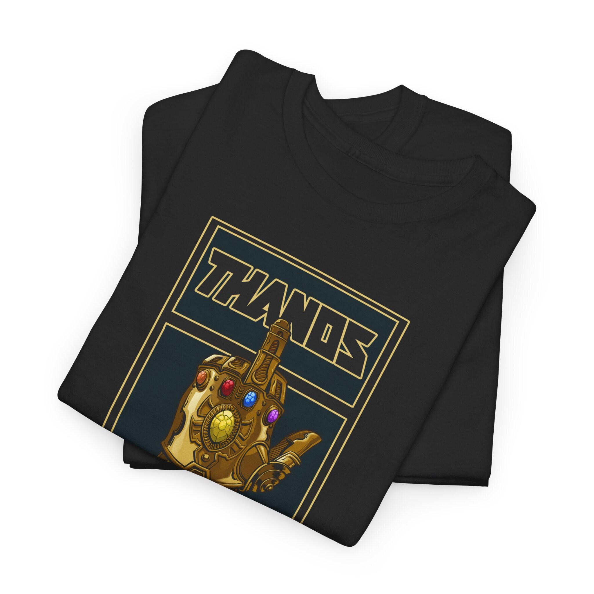 Thanos Shirt, Infinity Gauntlet Comic Box Art Shirt, MCU Middle Finger ...