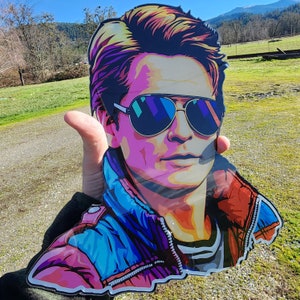 Marty Mcfly BTTF Back to the Future 1:1 Scale Acrylic Face Head Bust ...