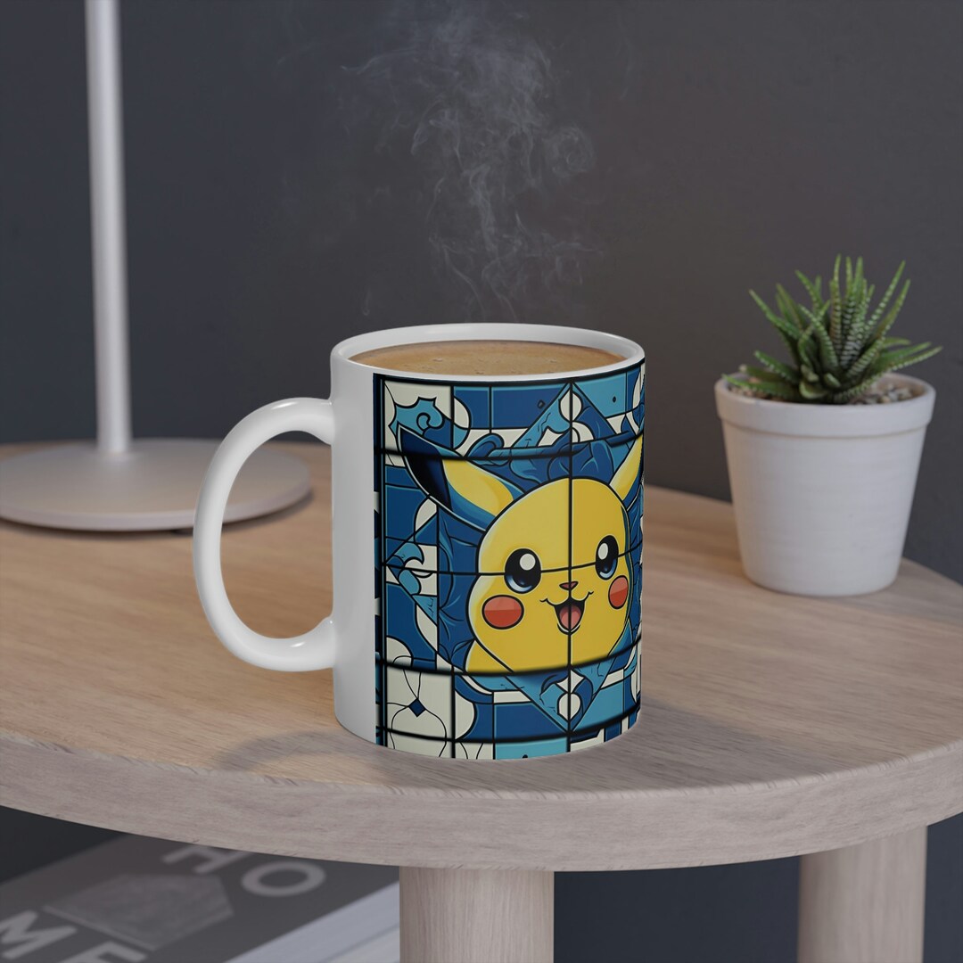 Azulejo Ceramic Pikachu, Pokémon, Coffee Mug 11oz Cup - Etsy