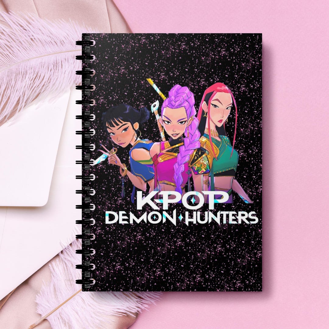 Huntrix K-pop Demon Hunters Notebook Mira, Rumi & Zoey Anime Journal ...