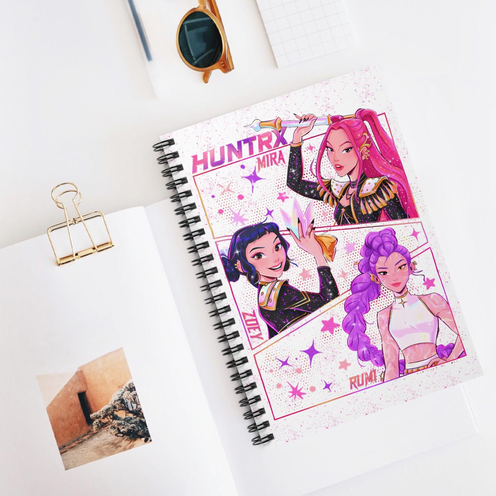 Huntrix K-pop Demon Hunters Notebook Mira, Rumi & Zoey Anime Journal - Etsy
