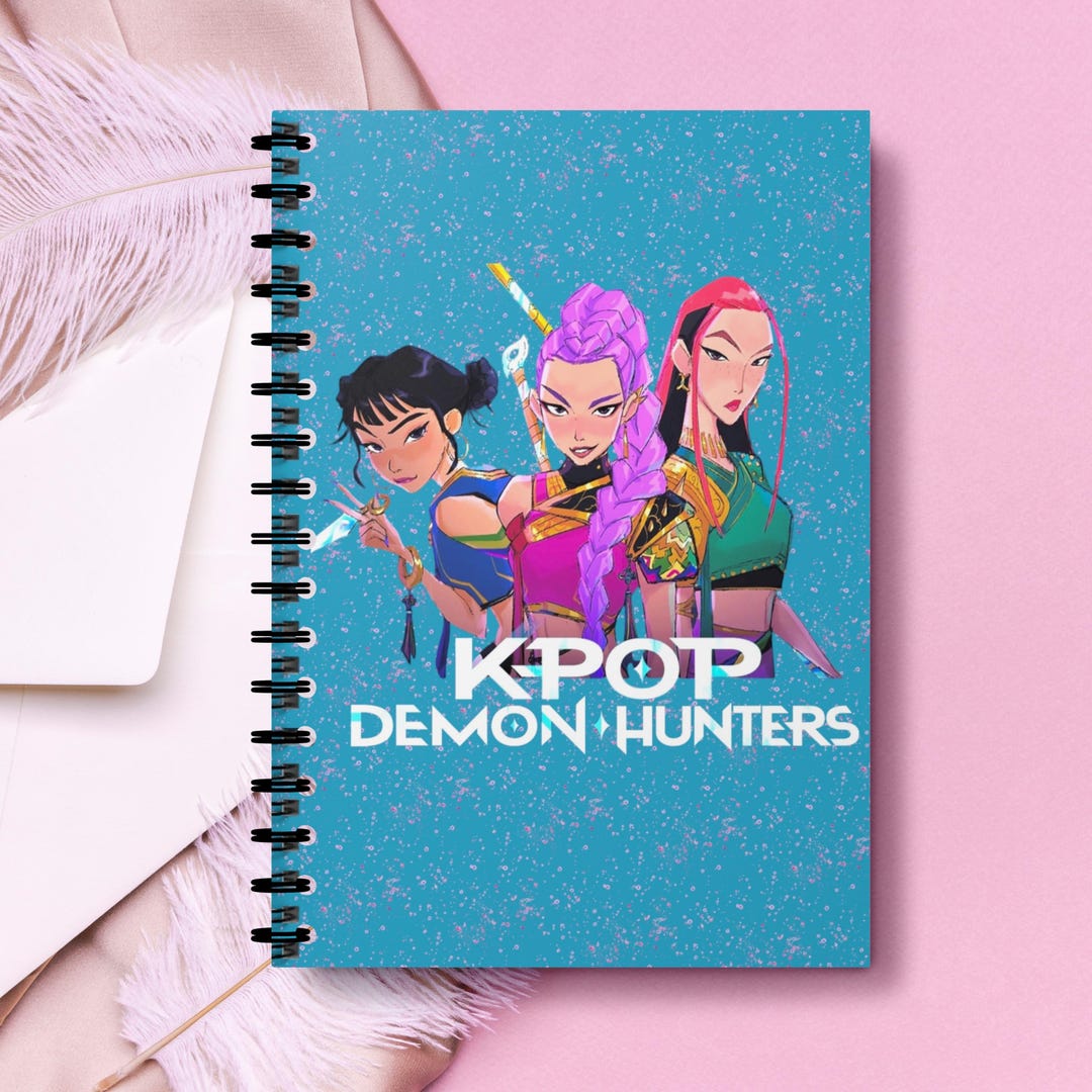 Huntrix K-pop Demon Hunters Notebook Mira, Rumi & Zoey Anime Journal ...