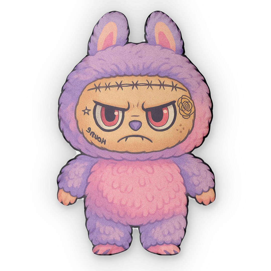 Labubu Inspired Plush Pillow Cute Kawaii Toycore Room Decor Gift - Etsy