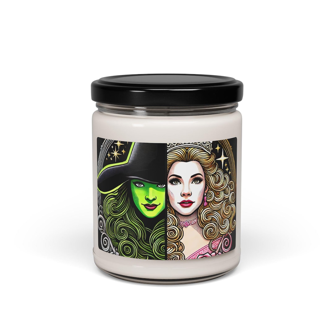 Wicked-inspired Candle Elphaba & Glinda Minimalist Design Broadway ...