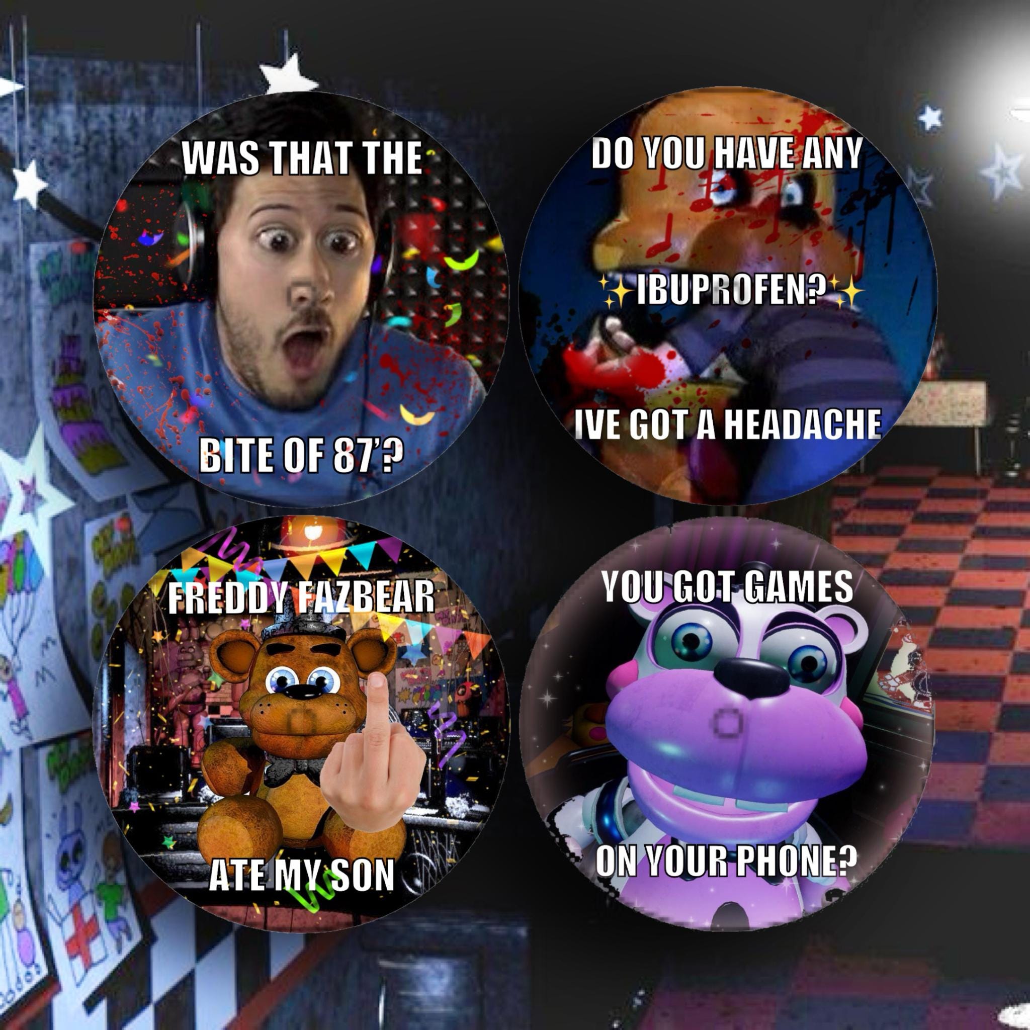 FNAF Badge Pins - Etsy