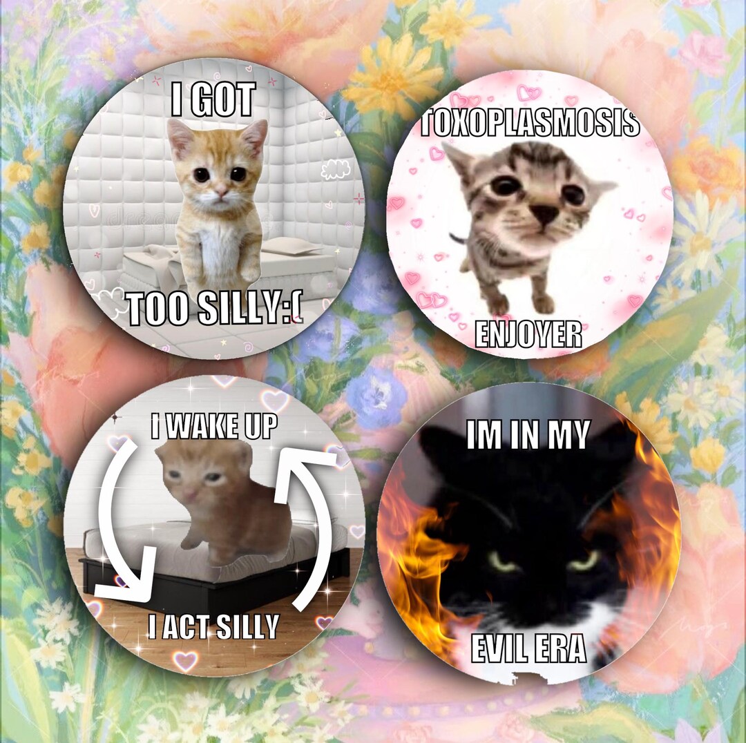 Meme Cat Buttons - Etsy