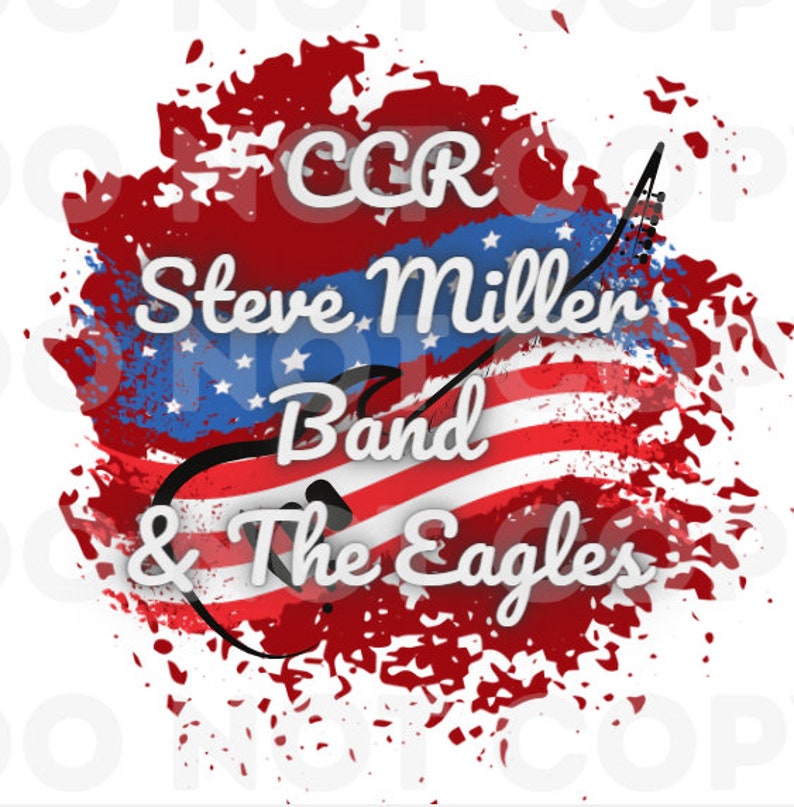 4th of July 80s Music SVG PNG CCR Credence Clearwater Revival Steve ...