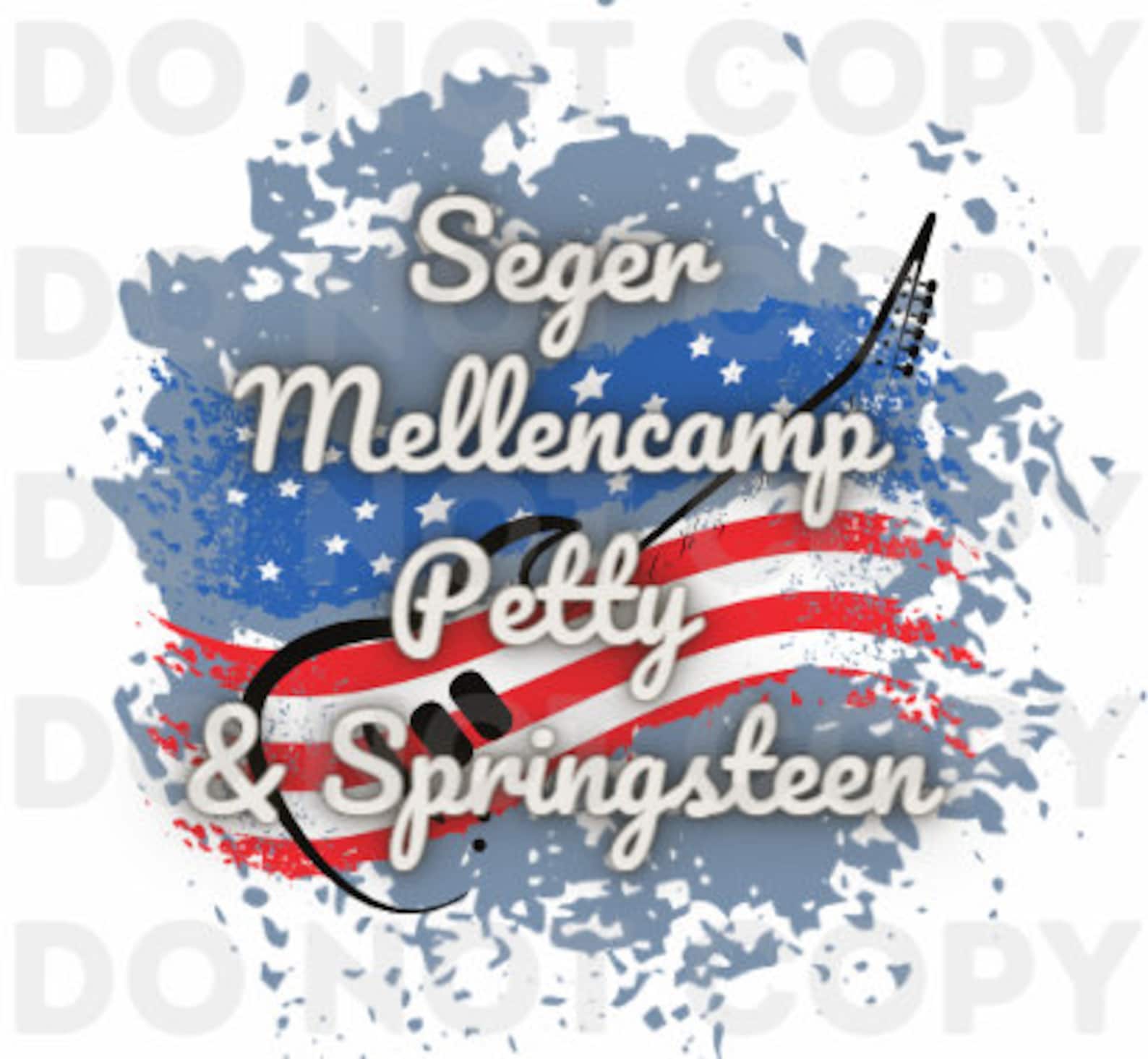 80s Music SVG PNG 70s Bands Bob Seger John Mellencamp Tom Petty Bruce ...