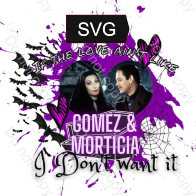 Morticia Addams Svg - Etsy