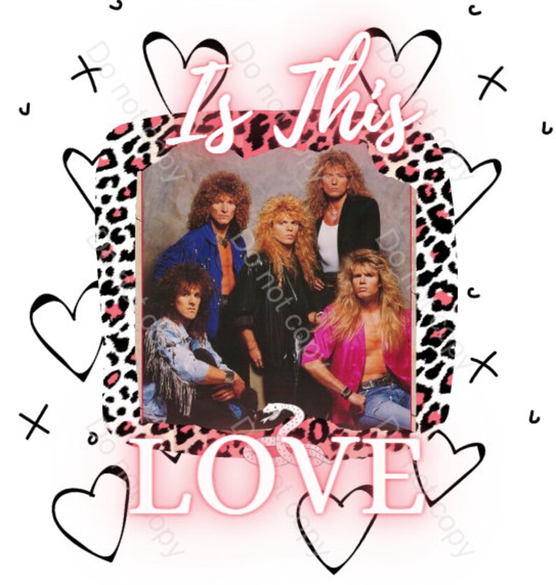 White Snake SVG, 80s Hair Bands Design PNG, Classic Rock, is This Love ...