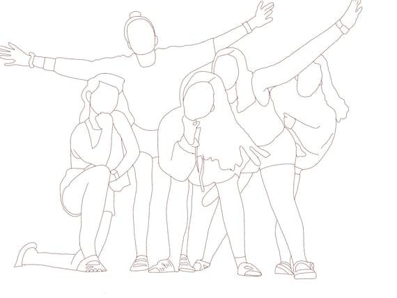 Outline Drawing Of A Person