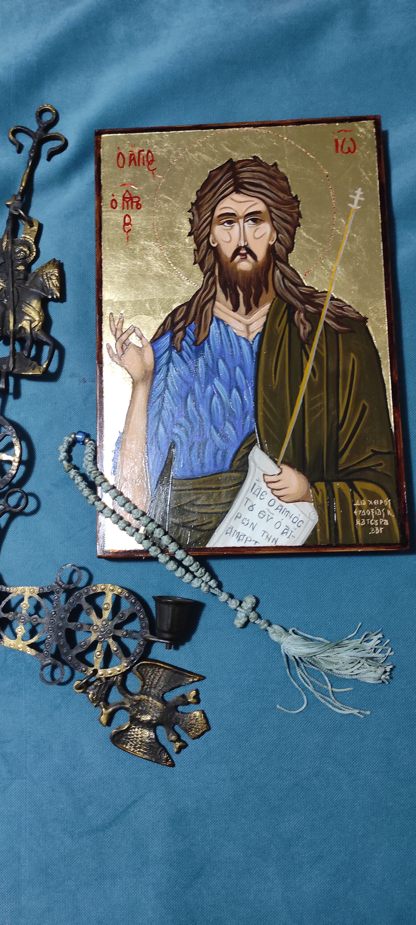 Saint John the Baptist Handpainted Icon Greek Orthodox Icon Byzantine ...