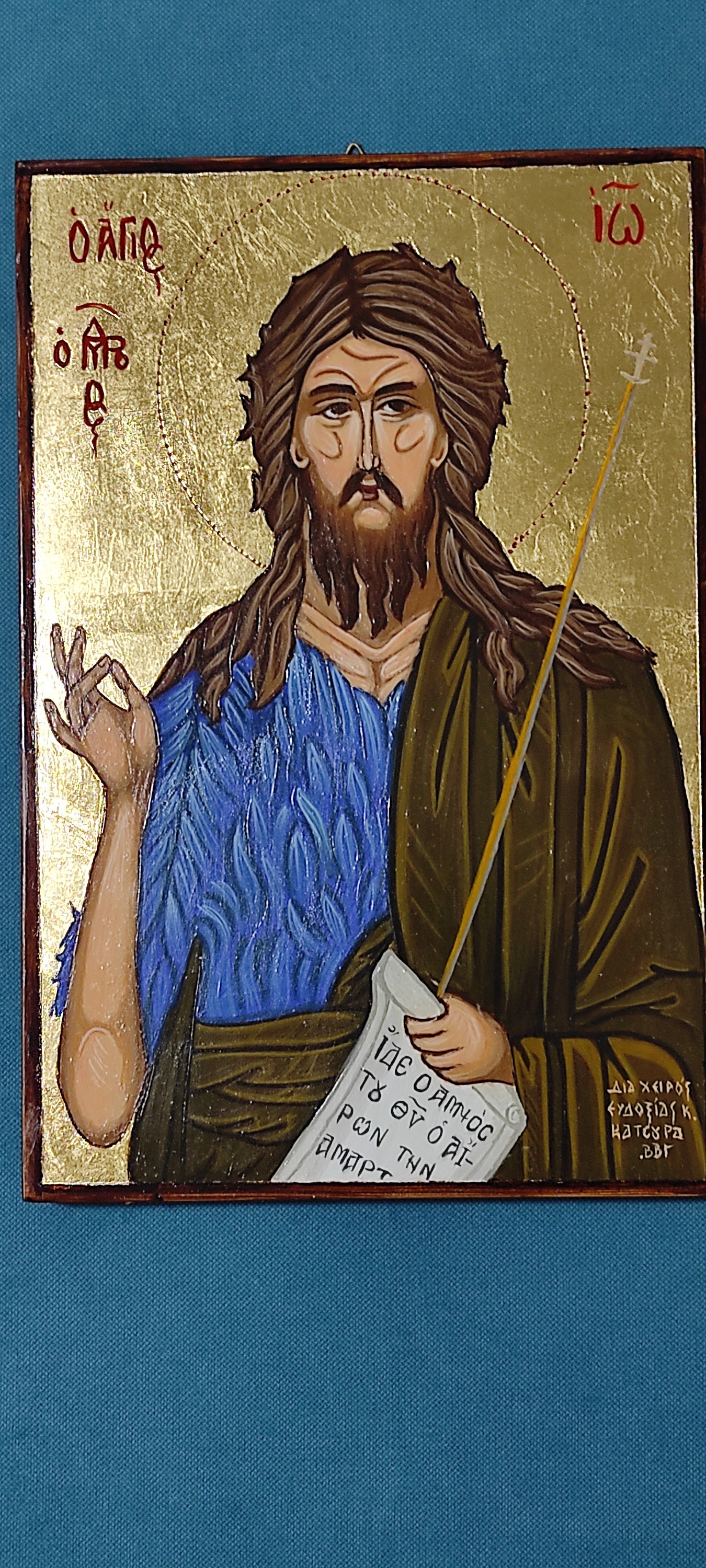 Saint John the Baptist Handpainted Icon Greek Orthodox Icon Byzantine ...