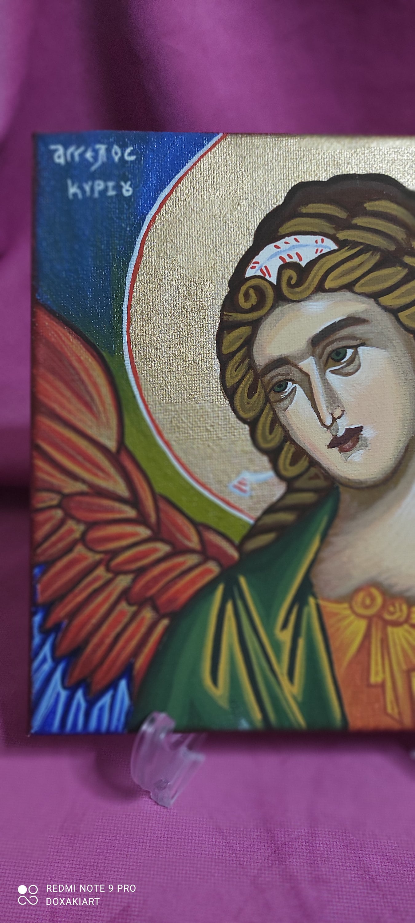 Guardian Angel of God,handpainted Hagiography Greek Orthodox Byzantine ...
