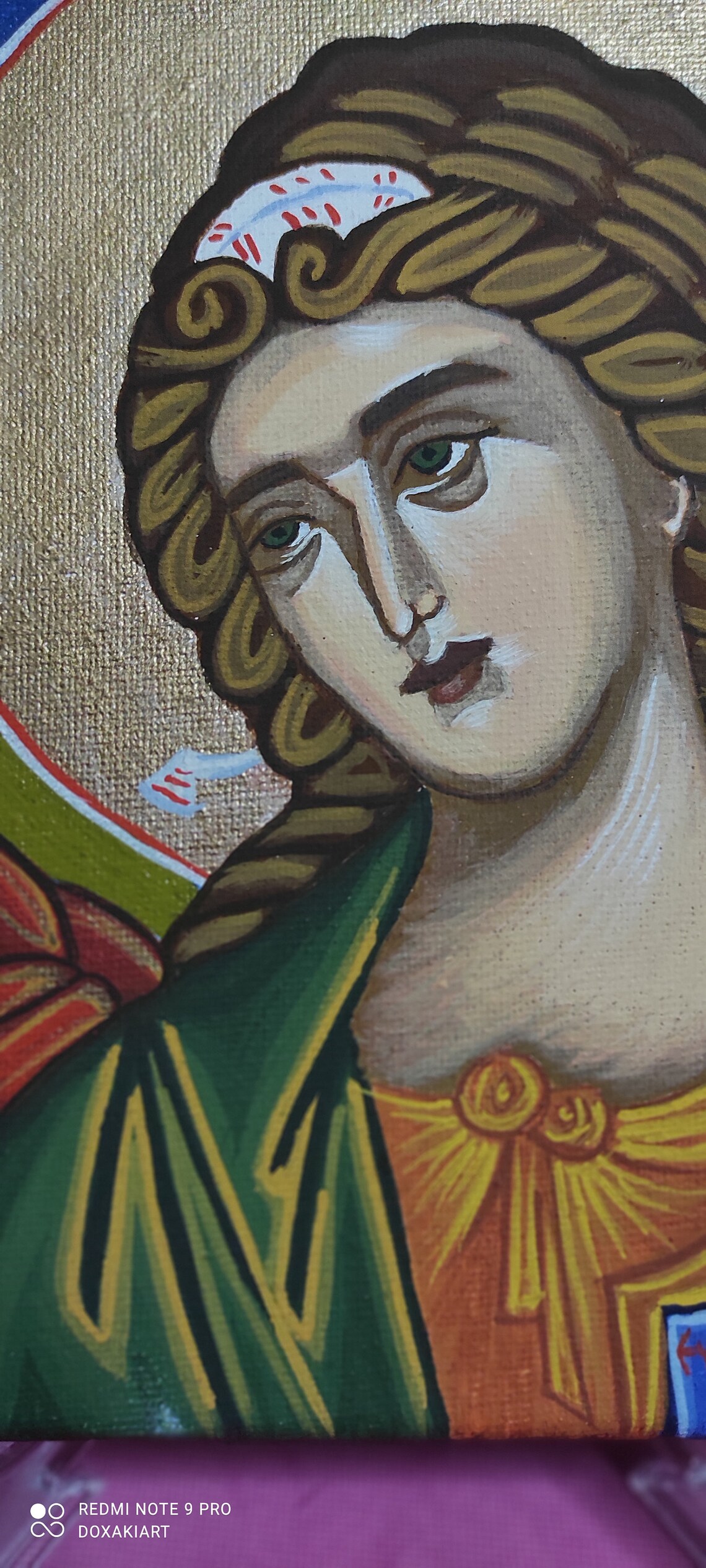 Guardian Angel of God,handpainted Hagiography Greek Orthodox Byzantine ...