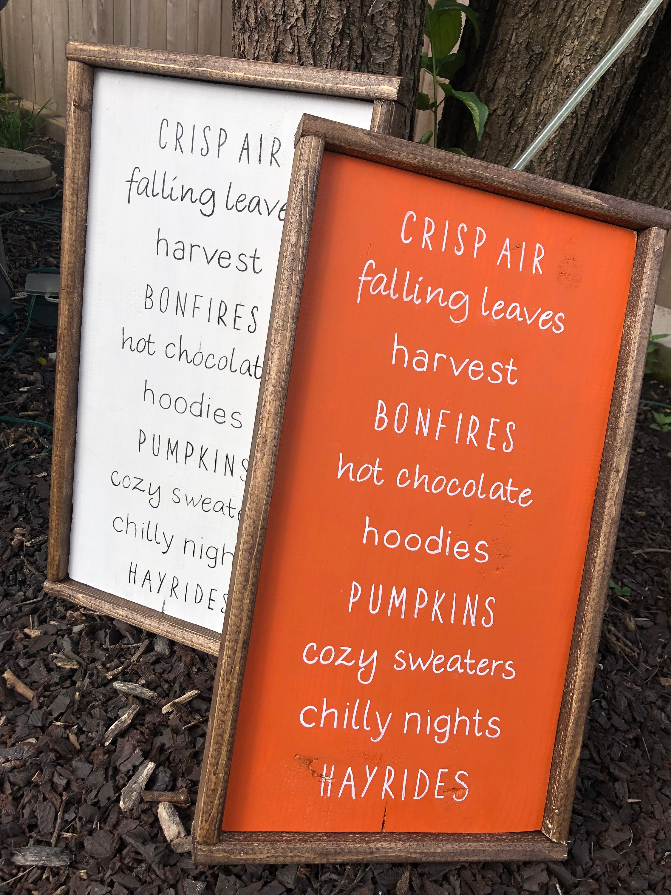Fall Words Wood Sign - Etsy