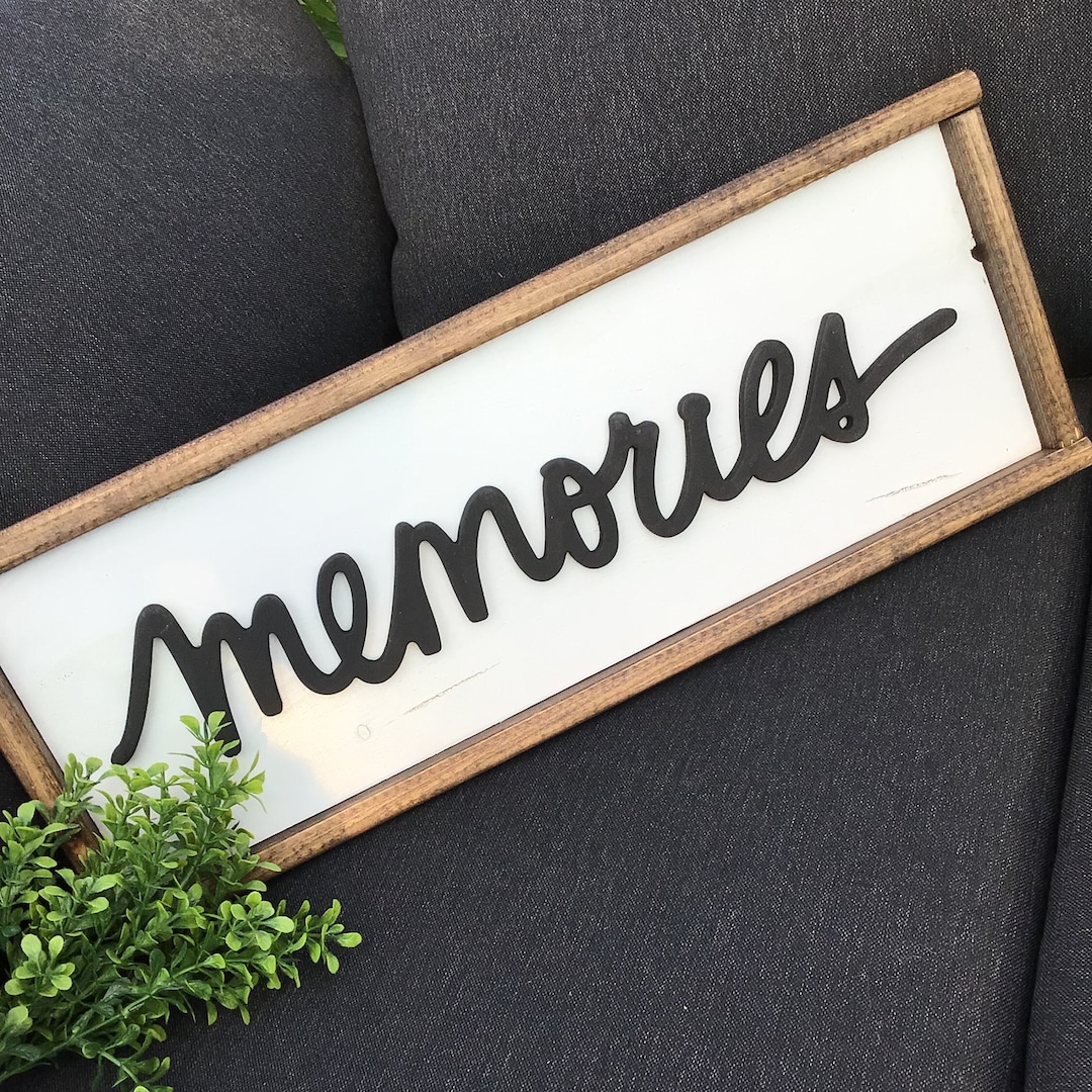 Memories Wood Sign - Etsy