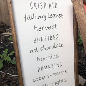 Fall Words Wood Sign - Etsy