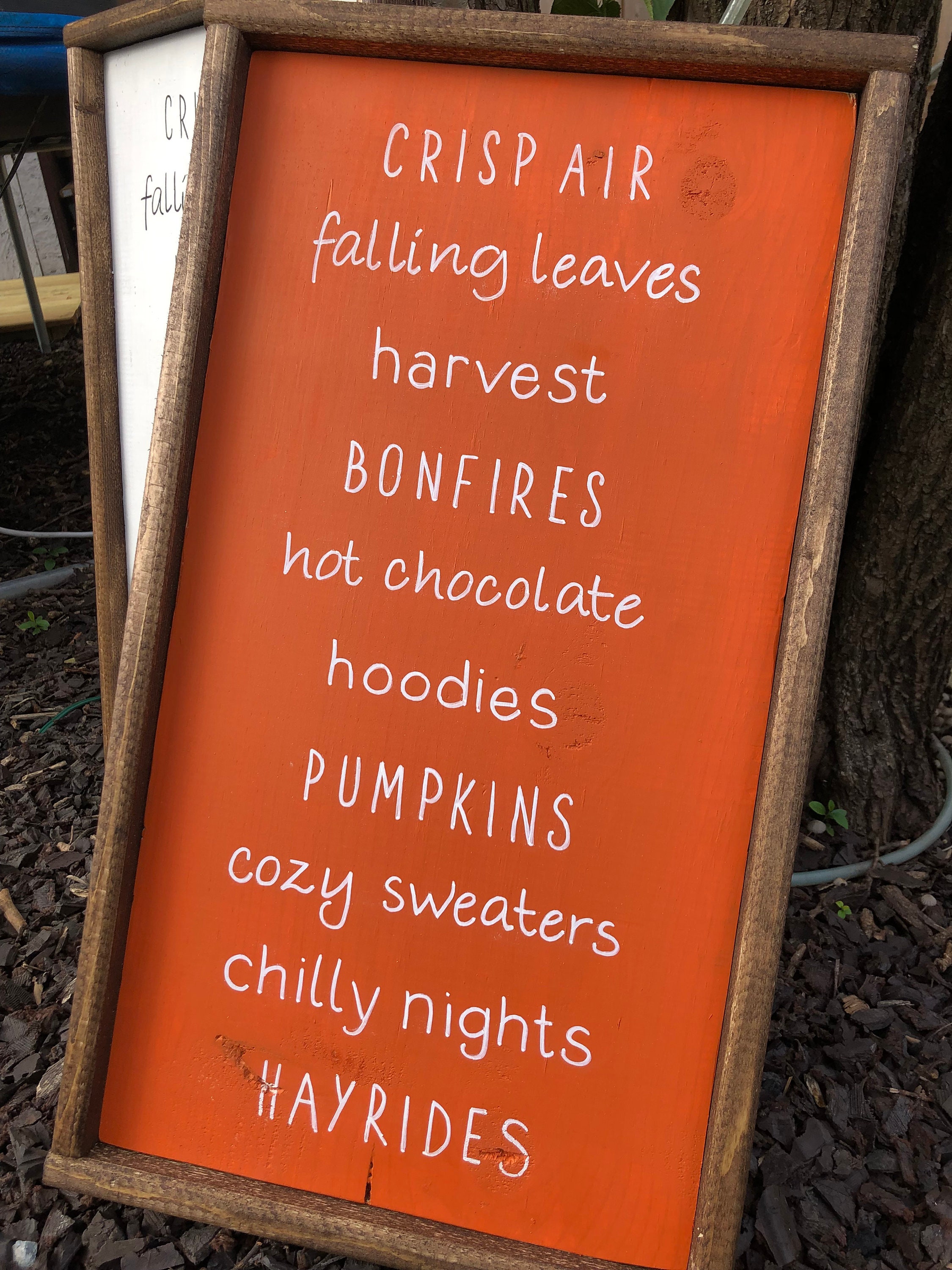 Fall Words Wood Sign - Etsy