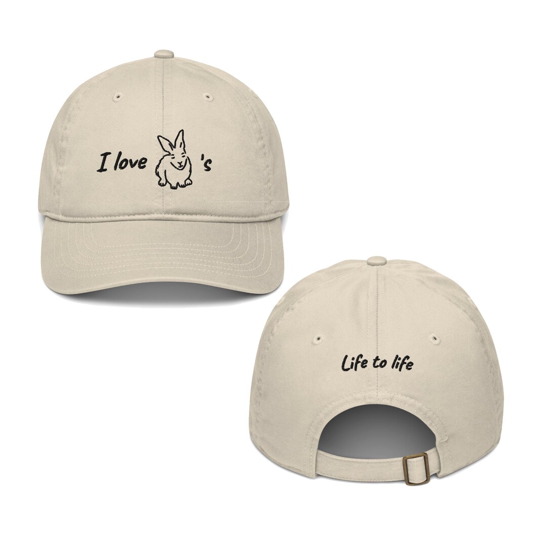 I Love Bunnies! Organic Hat | Bunny Hat | Love for Bunnies | Caps ...