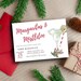Margaritas & Mistletoe Party Invitation, Christmas Cocktail Party ...