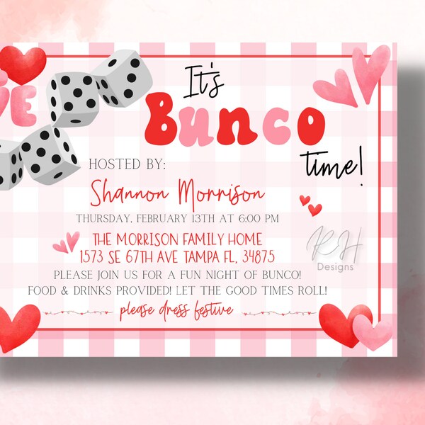 Bunco Party - Etsy