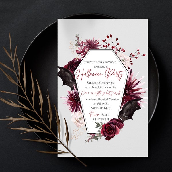 Coffin Invitation - Etsy Australia