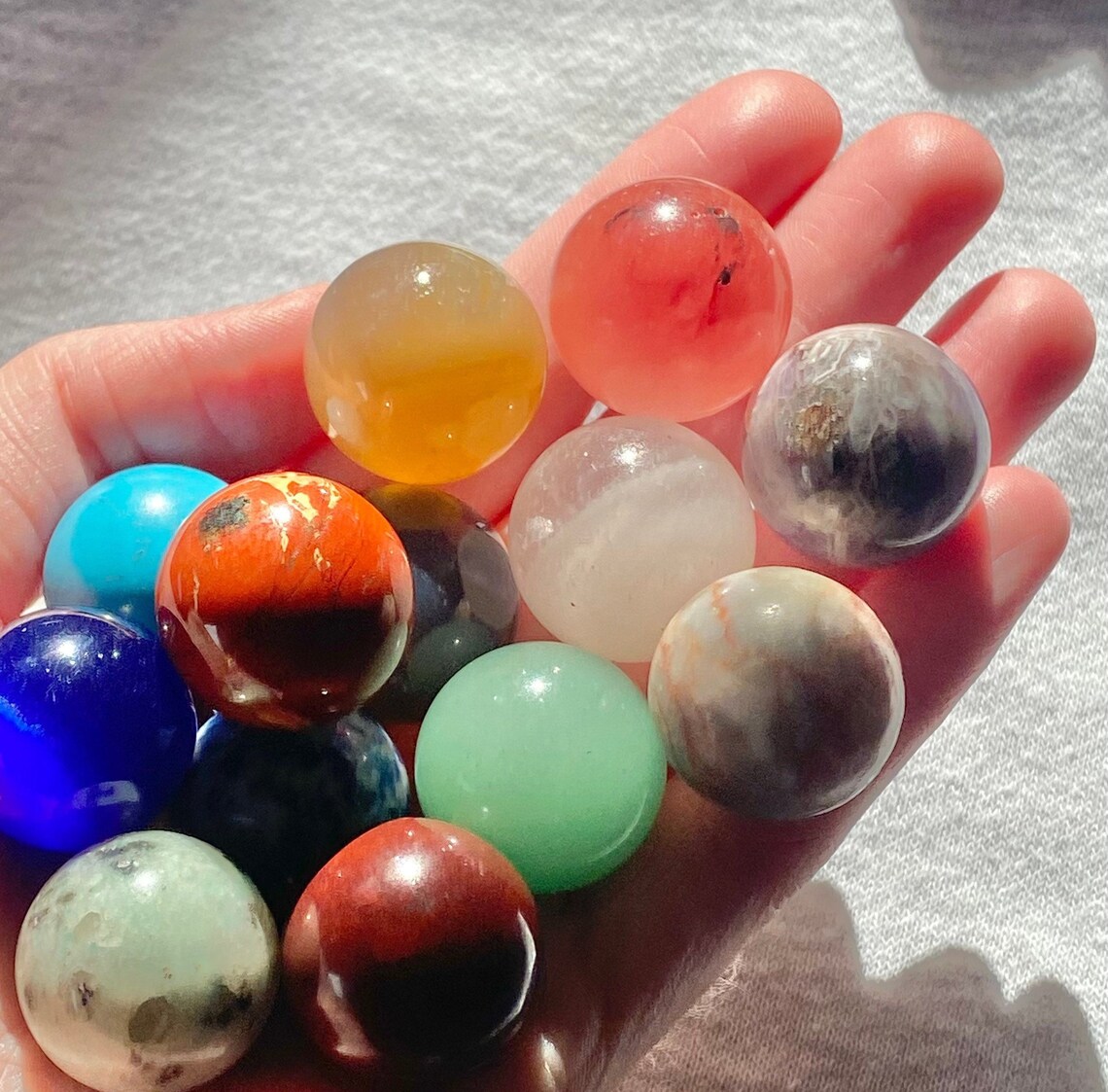 UK 20mm Gemstone Spheres, Crystal Balls - Etsy