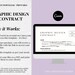 Graphic Design Client Contract Template | Editable Canva Agreement ...