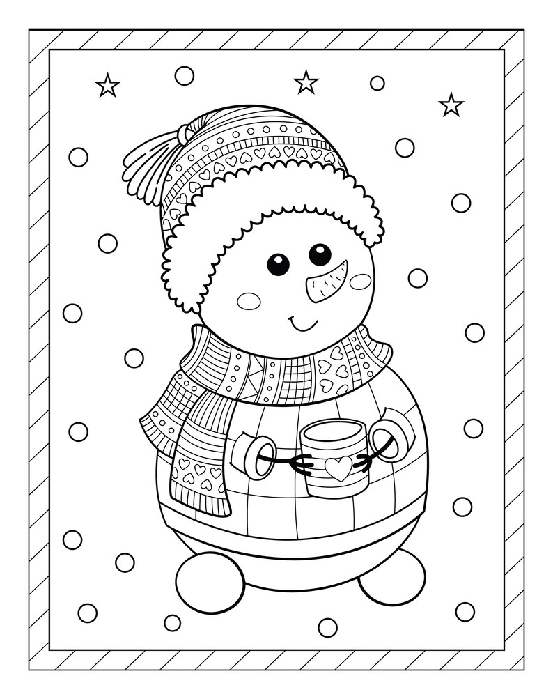 Fun Christmas Coloring Book - Etsy