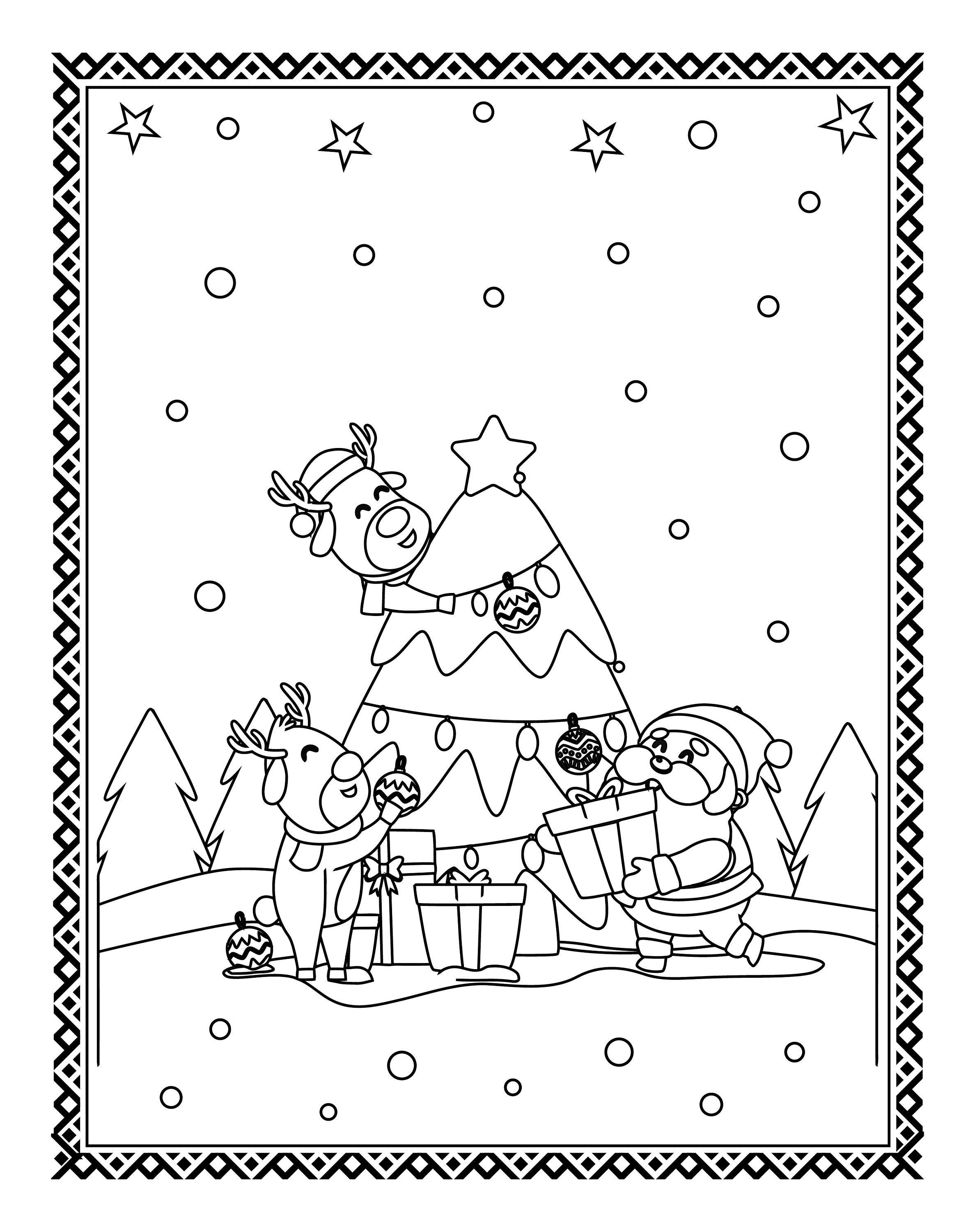 Fun Christmas Coloring Book - Etsy