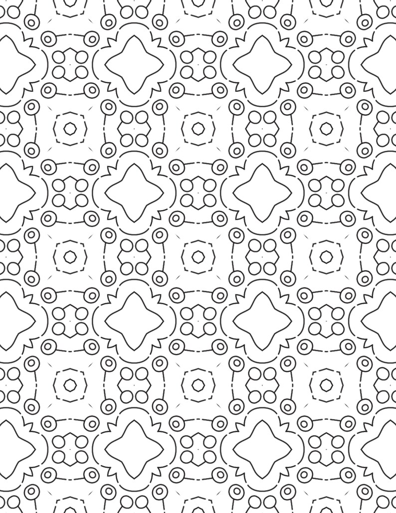 Fun Mandala Coloring Pages - Etsy