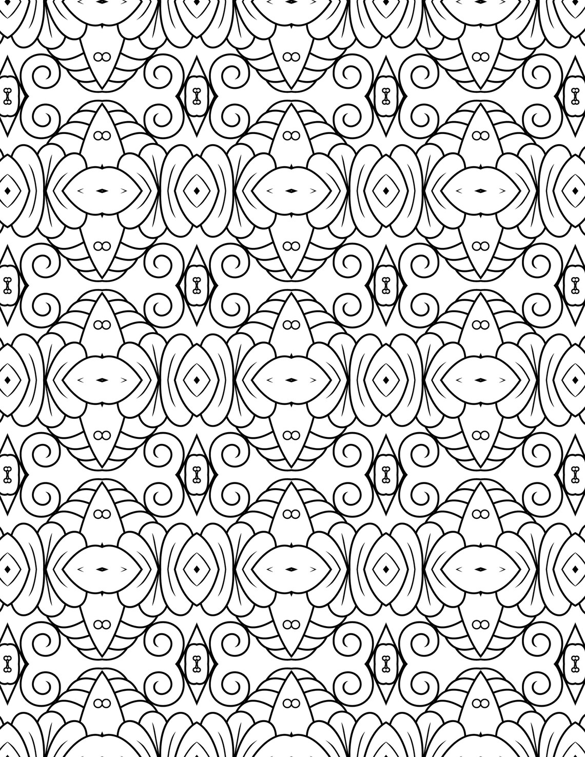 Fun Mandala Coloring Pages - Etsy