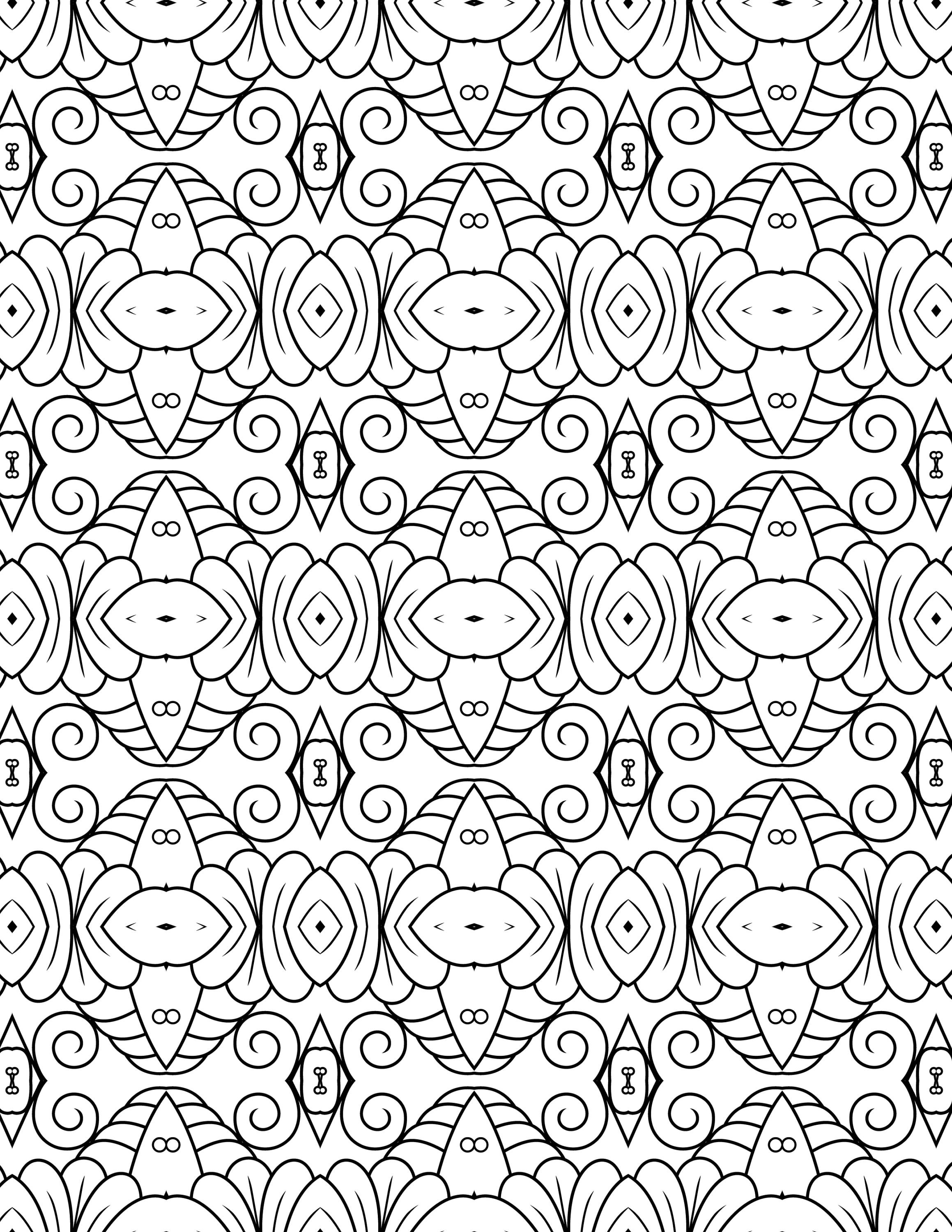 Fun Mandala Coloring Pages - Etsy