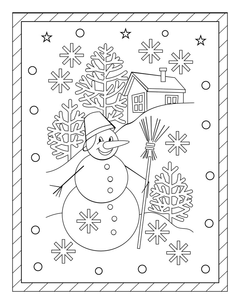 Fun Christmas Coloring Book - Etsy