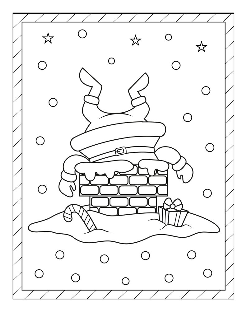 Fun Christmas Coloring Book - Etsy
